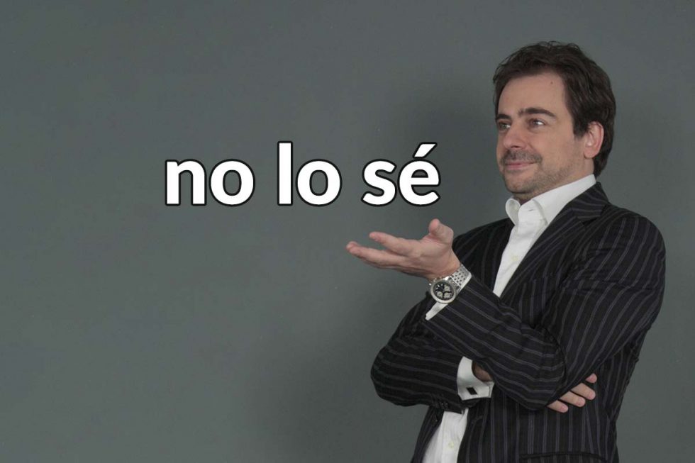 Aprendamos a decir «no lo sé» ⭐